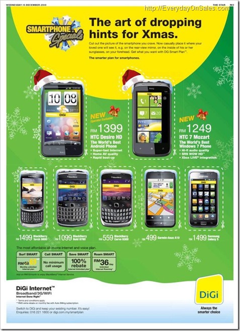 Selected Promotion To You !: 2010/2011 Digi Smartphone Special